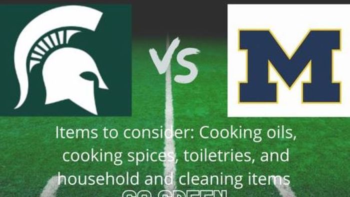MSU Greenline vs. UM TeleFund Food Drive Oct. 20-30 | Serve - Powered ...